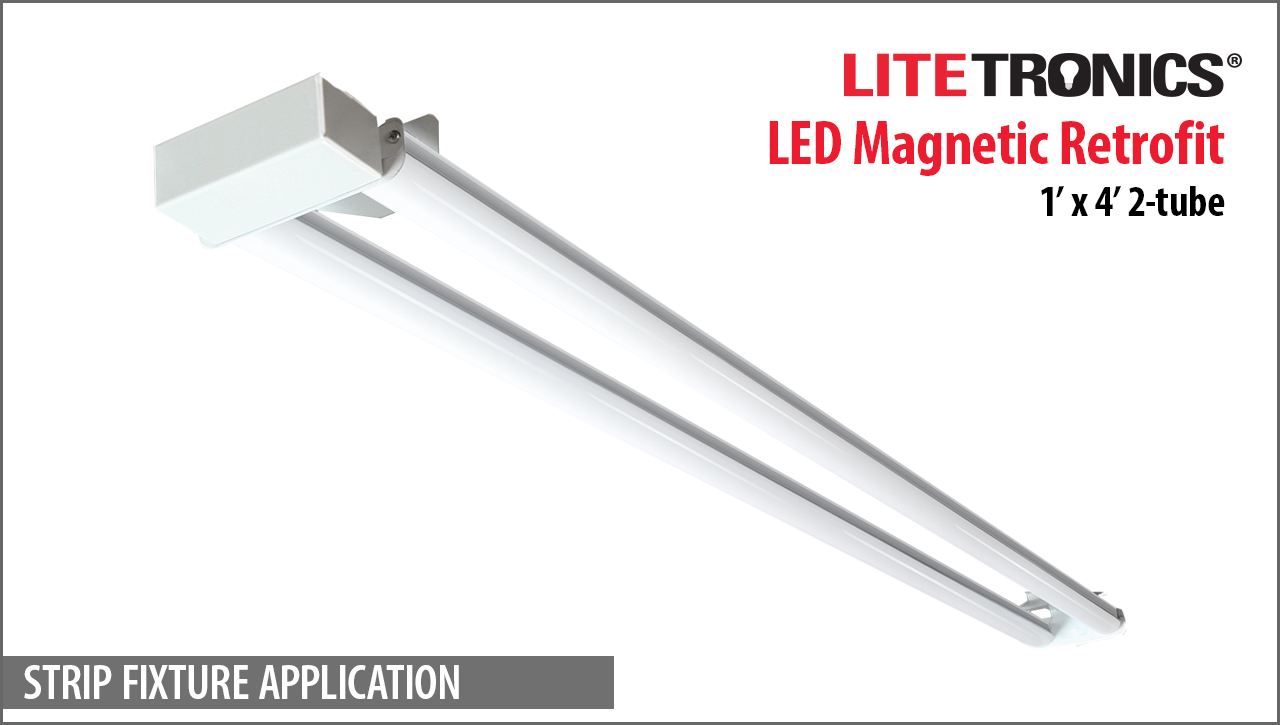 LED Retrofit 1x4- 4' Strip Fixture - Video - Litetronics
