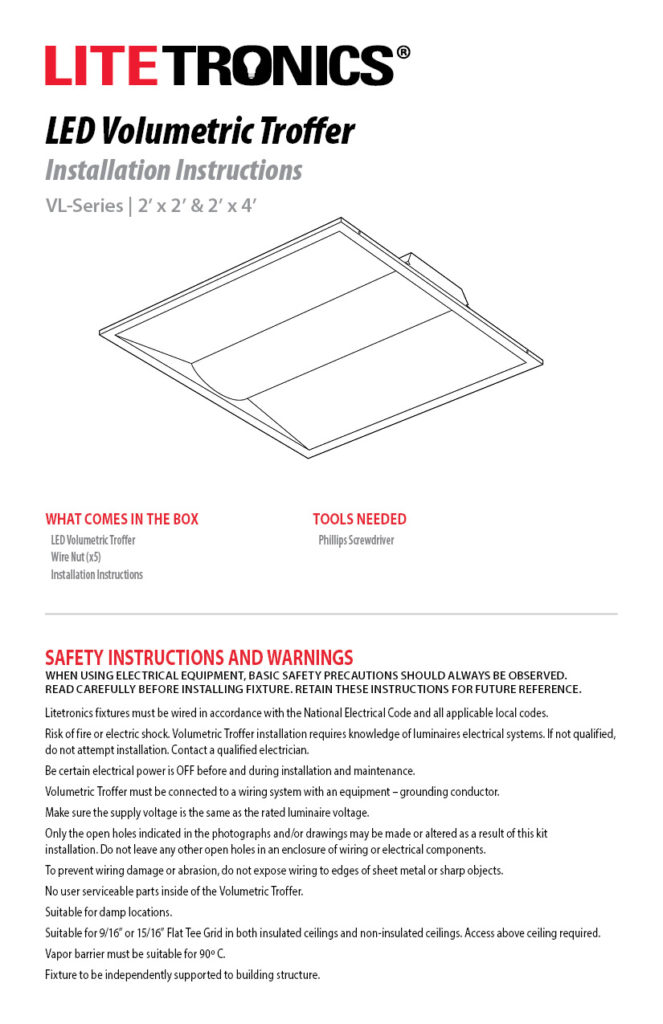 LED Volumetric Troffer Archives - Litetronics