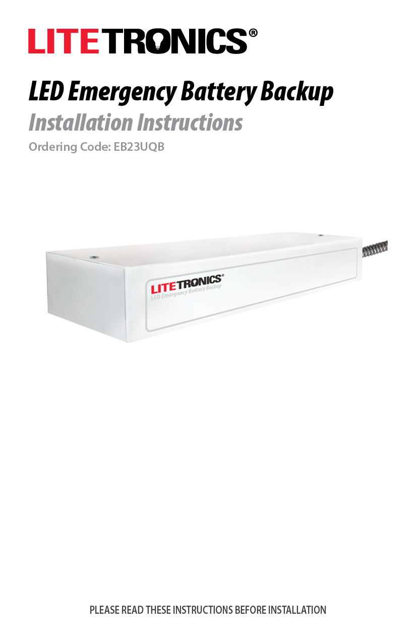 EB23UQB - Remote Mount - Instructions / Discontinued - No Stock ...