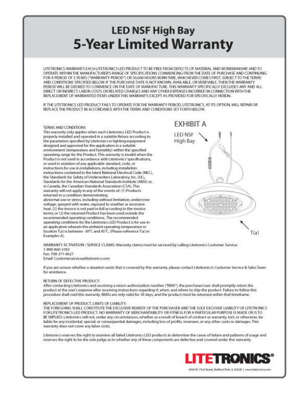 LED NSF High Bay Archives - Litetronics