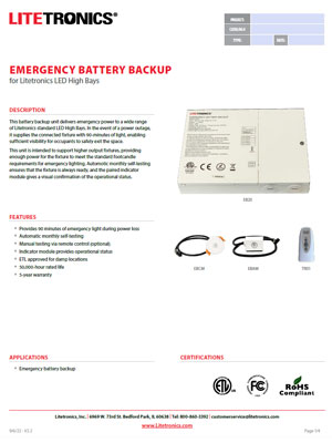 LED Emergency Battery Backup Archives - Litetronics