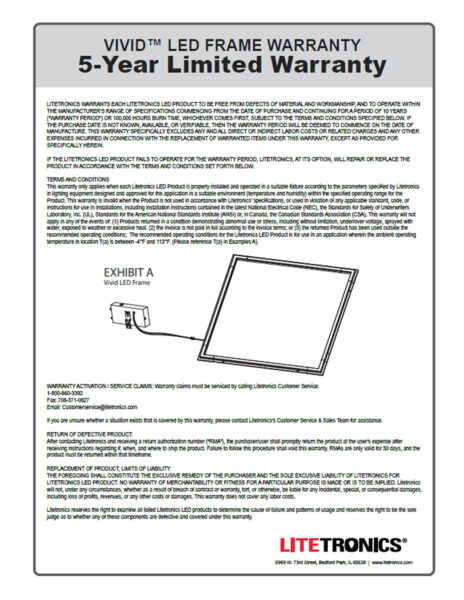 Vivid LED Frame Archives - Litetronics