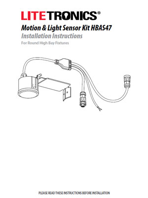 Motion and Light Sensor Kit - Instructions - Litetronics