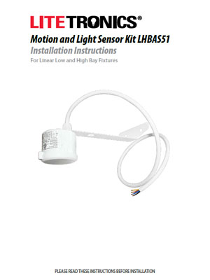Motion and Light Sensor Kit for Linear Low and High Bay Fixtures ...