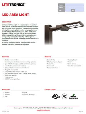 LED Area Light Archives - Litetronics