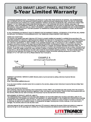LED Smart Light Panel Retrofit Selectable CCT & Tunable Watts ...