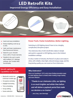 LED Retrofit Kits - Sell Sheet - Litetronics