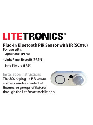Plug-In Bluetooth PIR Sensor with IR SC010 - Instructions - Litetronics